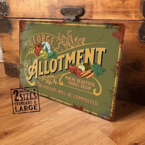 Personalised Allotment Sign | iGardening
